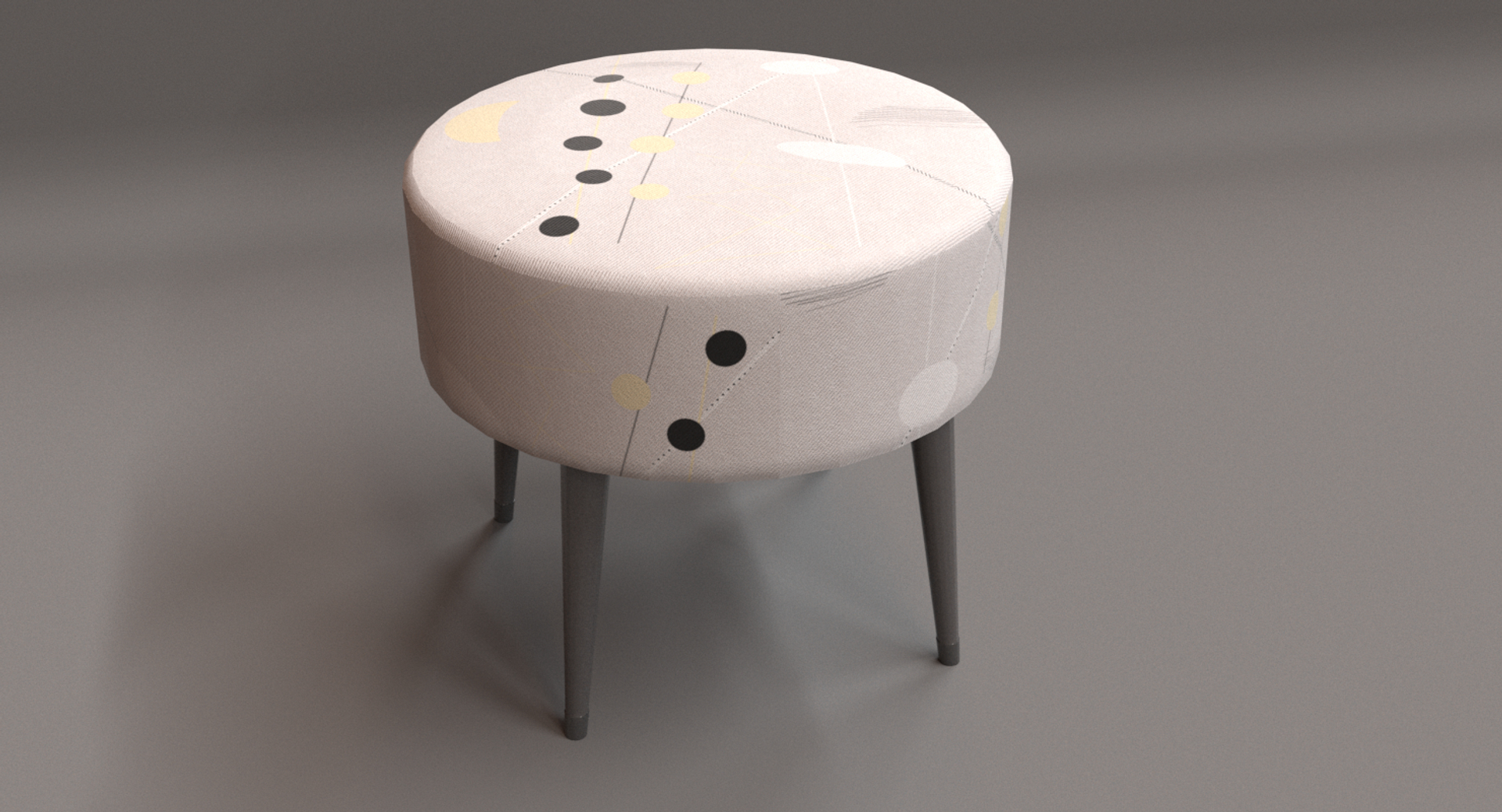 Low-poly Vintage 50s Puff 3D - TurboSquid 1198720