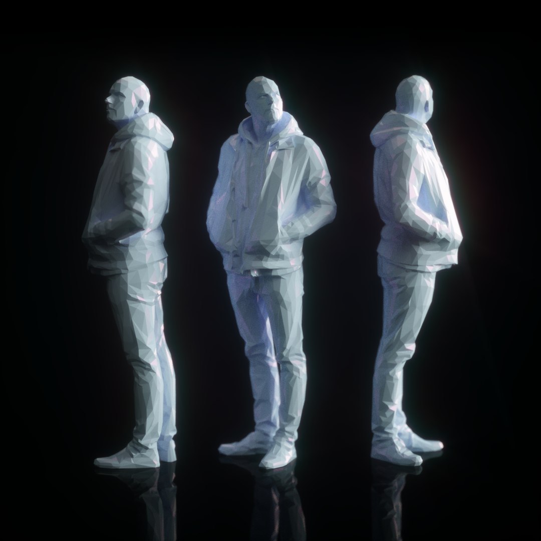 male character human 3d obj