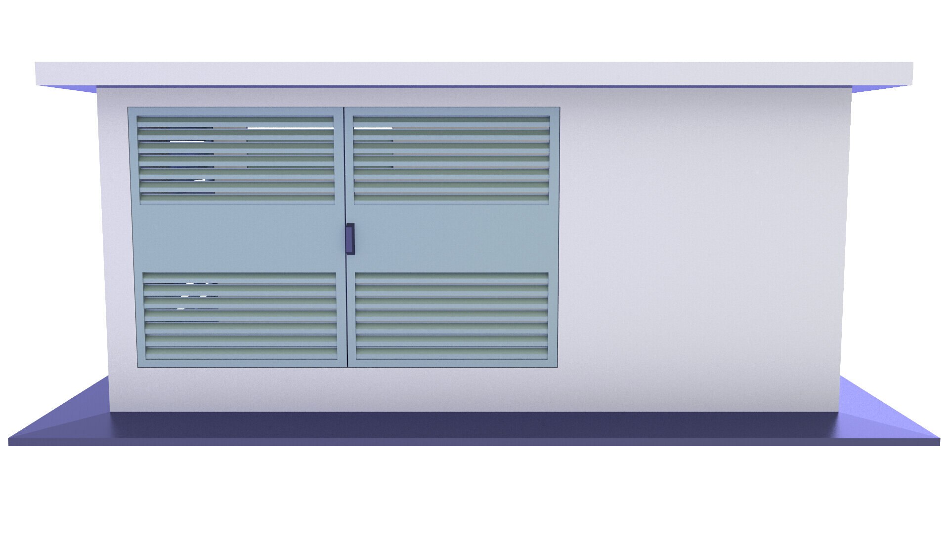 Precast Concrete Substation Building Low Poly 10 3D - TurboSquid 2096702