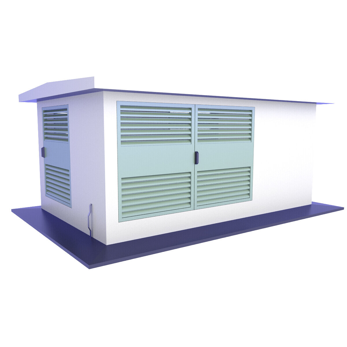 modelo 3d Precast Concrete Substation Building Low Poly 10 - TurboSquid ...