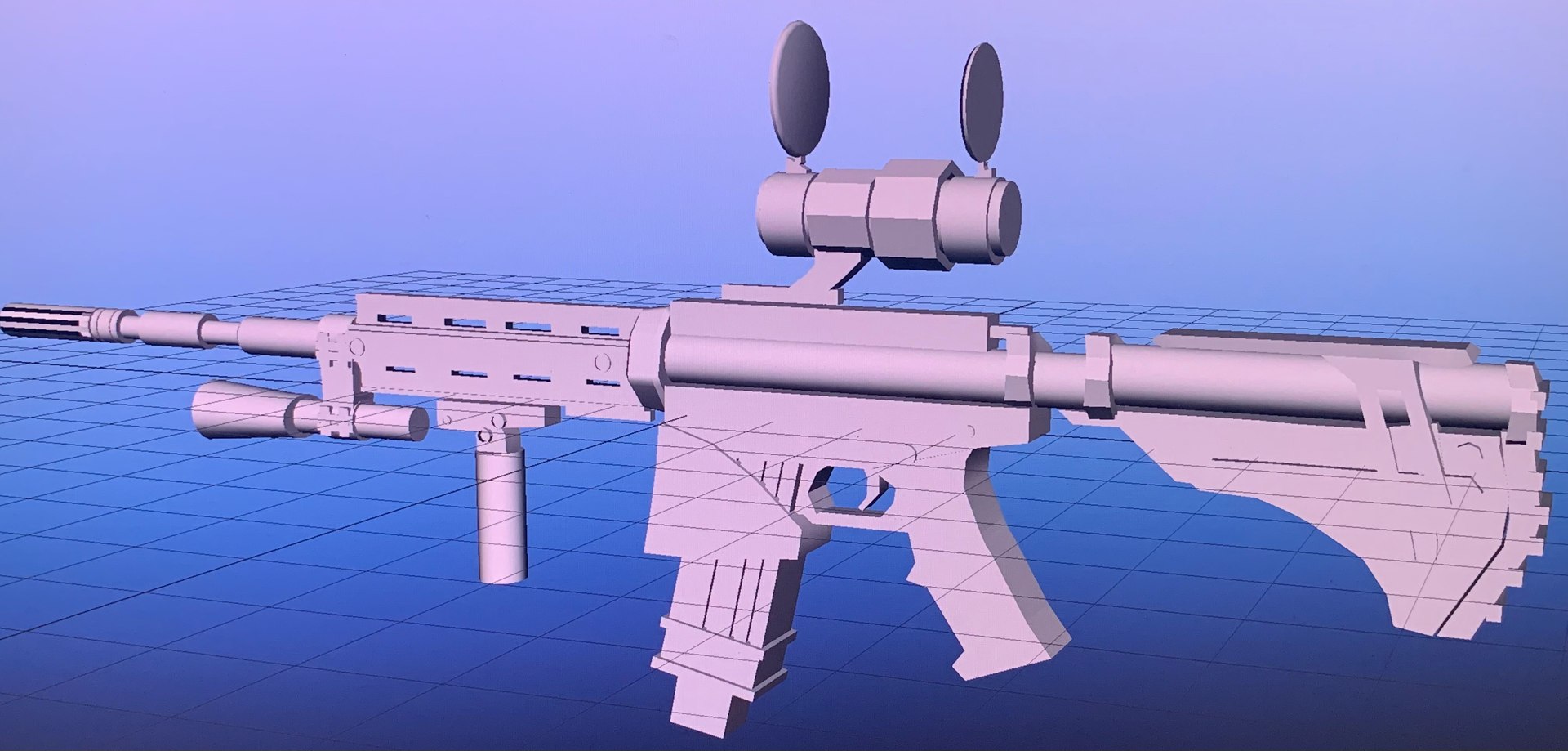 3D M416 Rifle Low Poly Model - TurboSquid 2119492