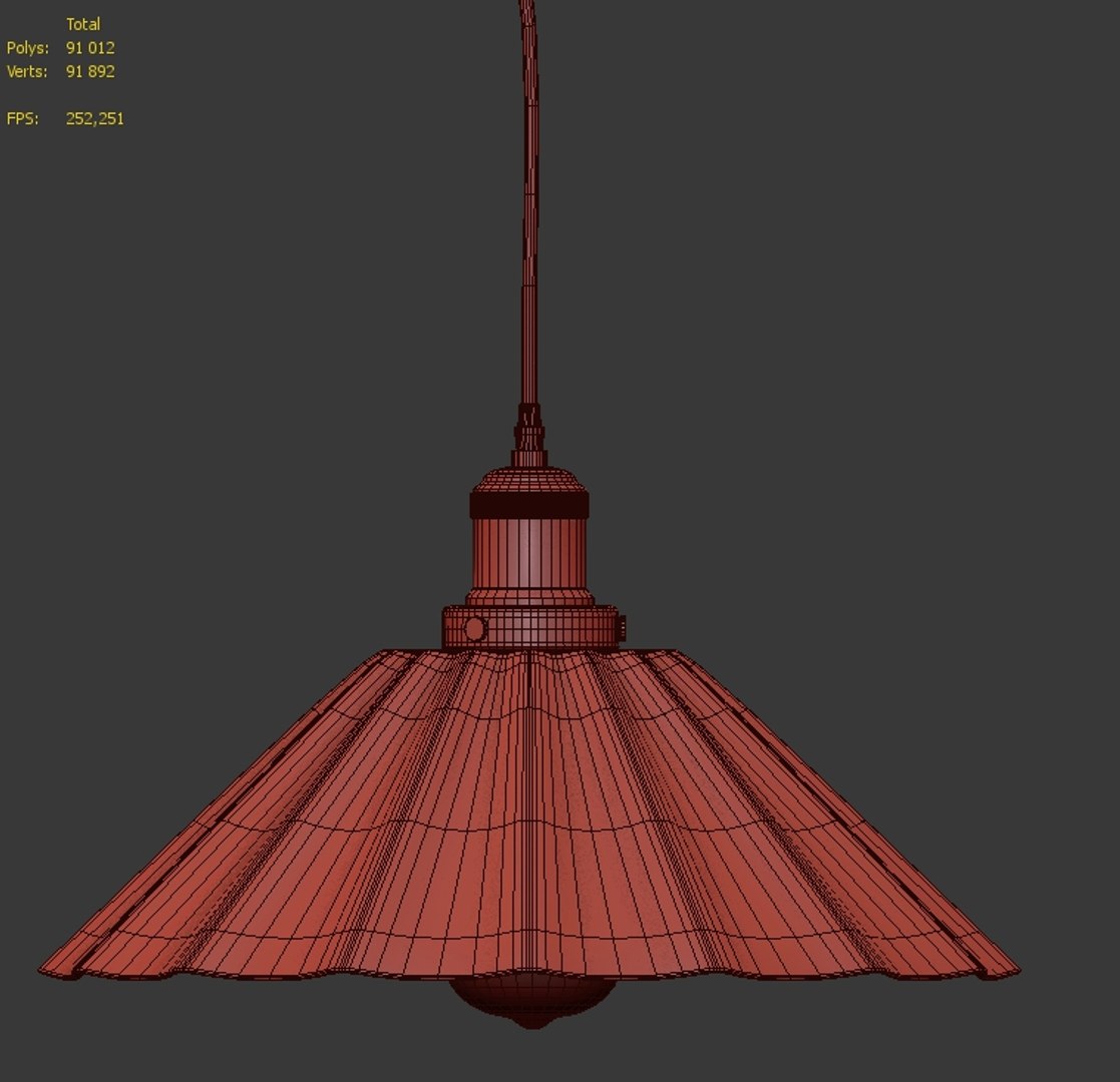 3D hanging lamp loft house model - TurboSquid 1577328