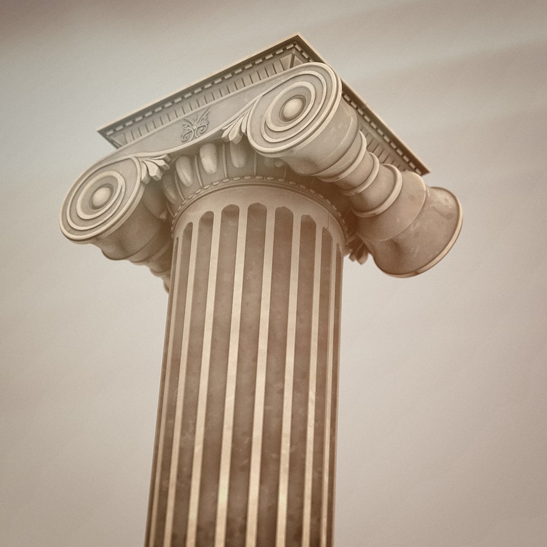 Greek Ionic Full Column 3D - TurboSquid 2366494