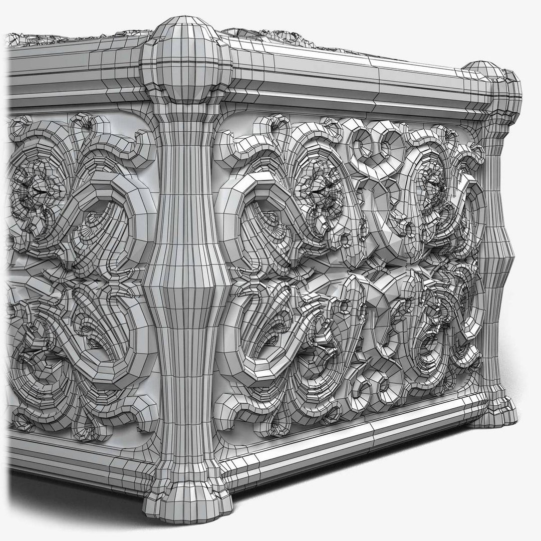 3d model of casket