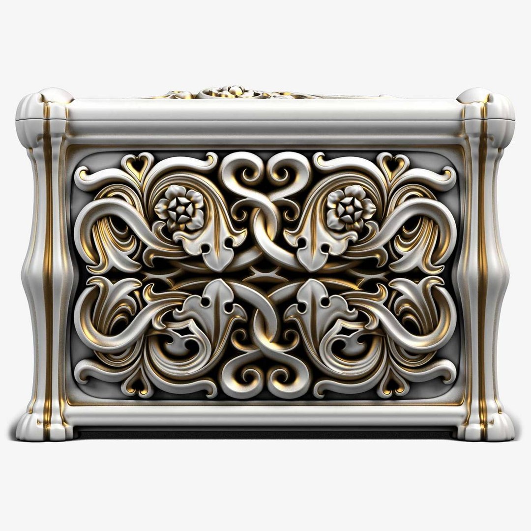3d model of casket
