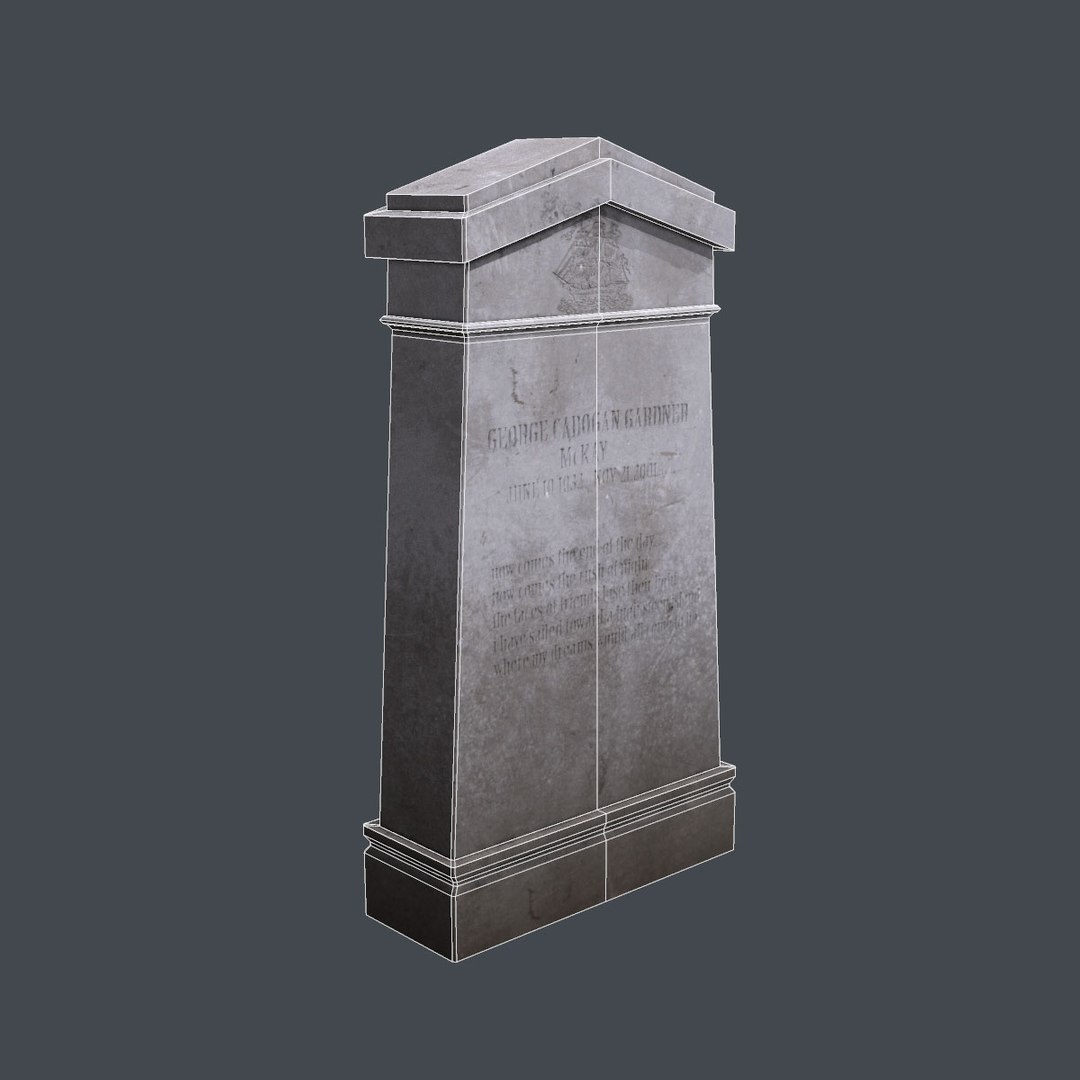 Gravestone Ready Unity Obj