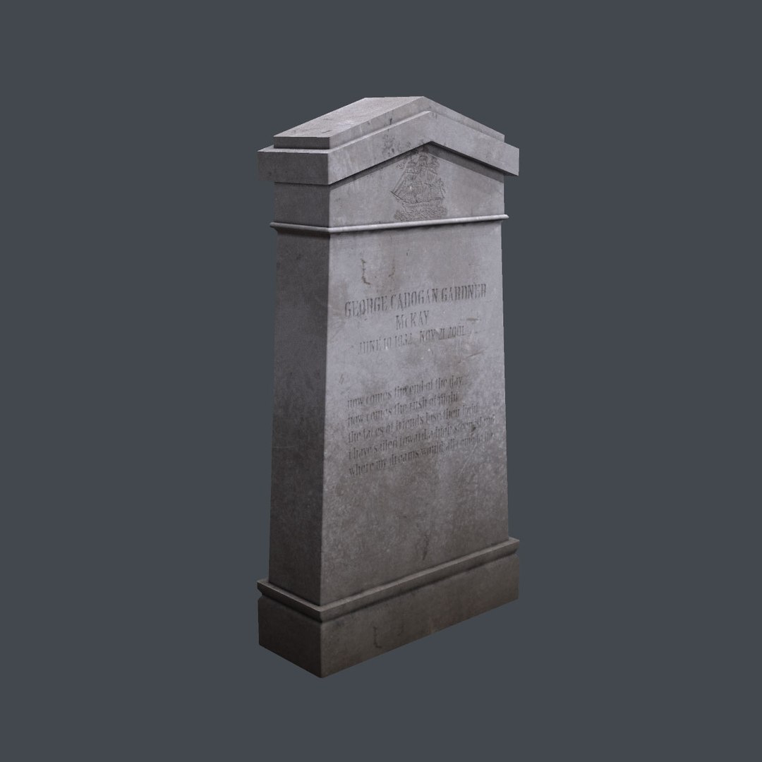 Gravestone Ready Unity Obj