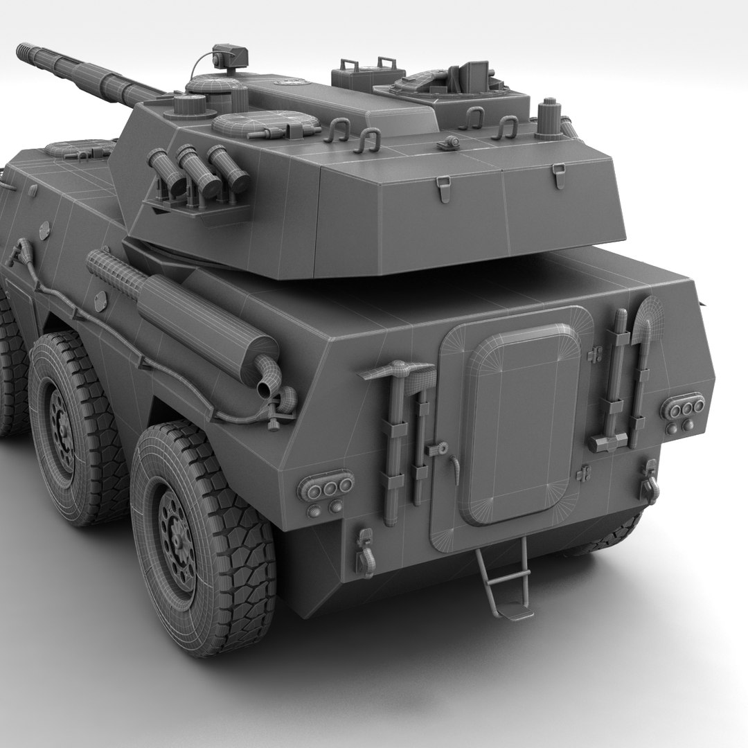 Ptl02 Tank Destroyer 3d Model