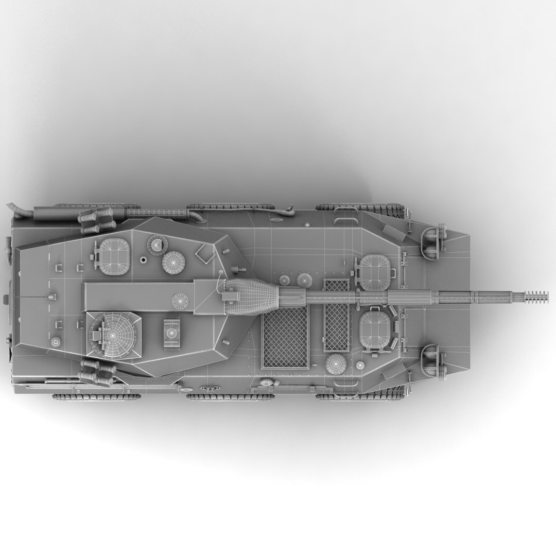 Ptl02 Tank Destroyer 3d Model