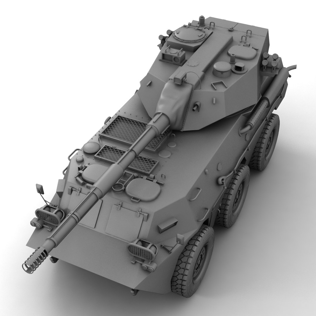 Ptl02 Tank Destroyer 3d Model