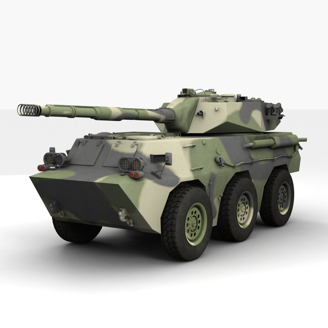 Ptl02 Tank Destroyer 3d Model