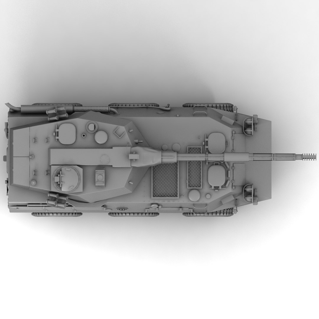 Ptl02 Tank Destroyer 3d Model