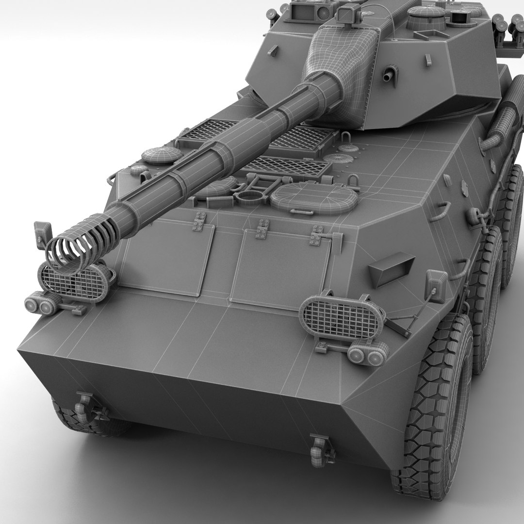 Ptl02 Tank Destroyer 3d Model