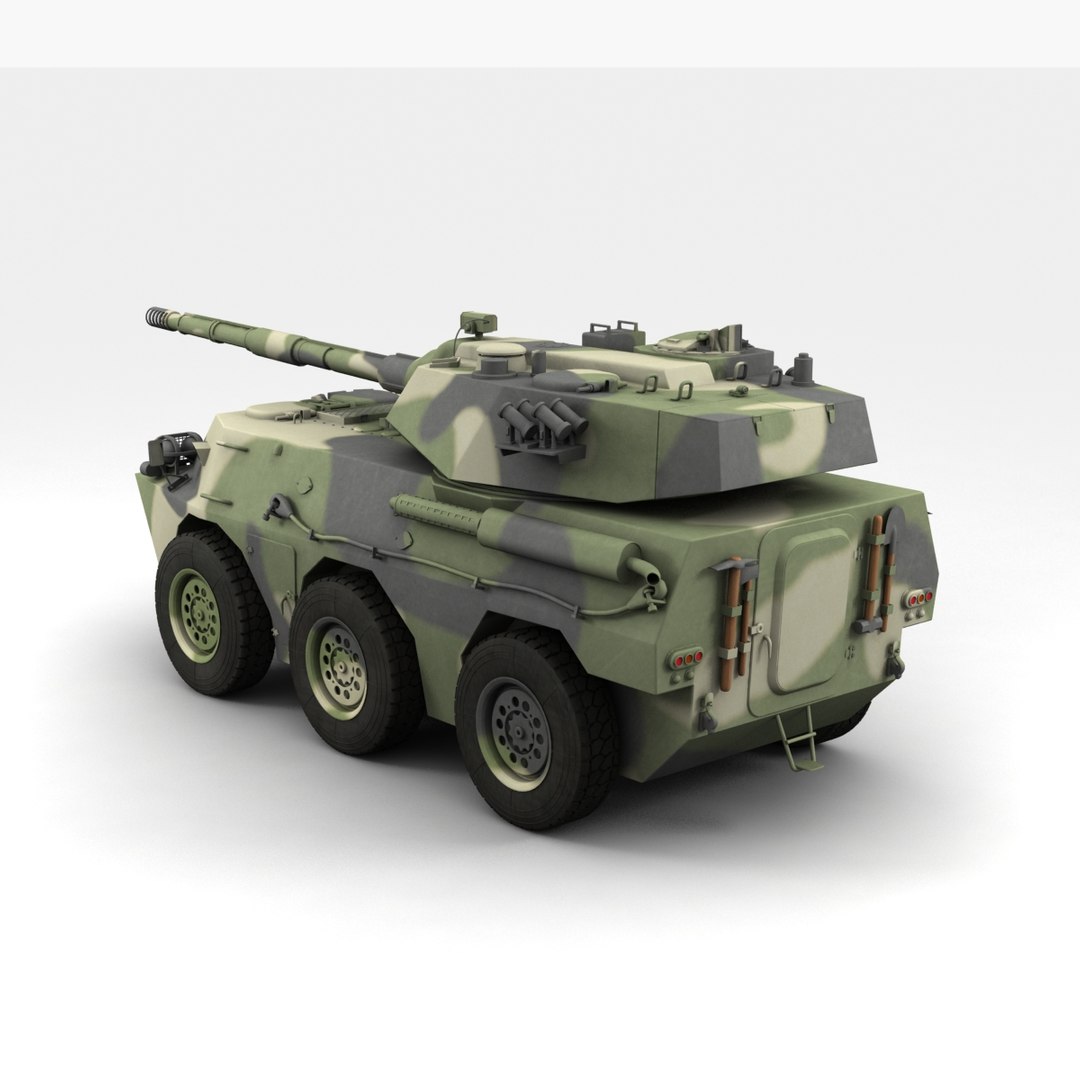 Ptl02 Tank Destroyer 3d Model