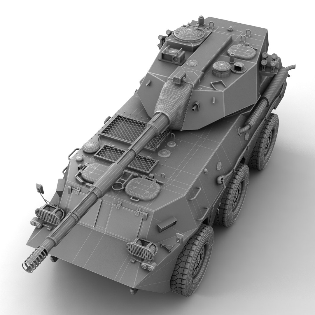 Ptl02 Tank Destroyer 3d Model
