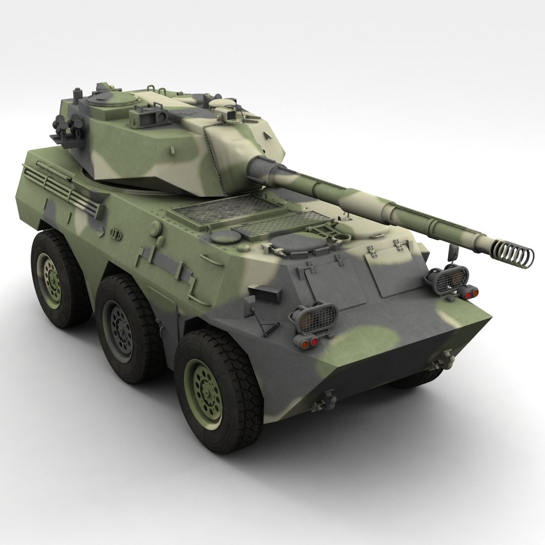 Ptl02 Tank Destroyer 3d Model