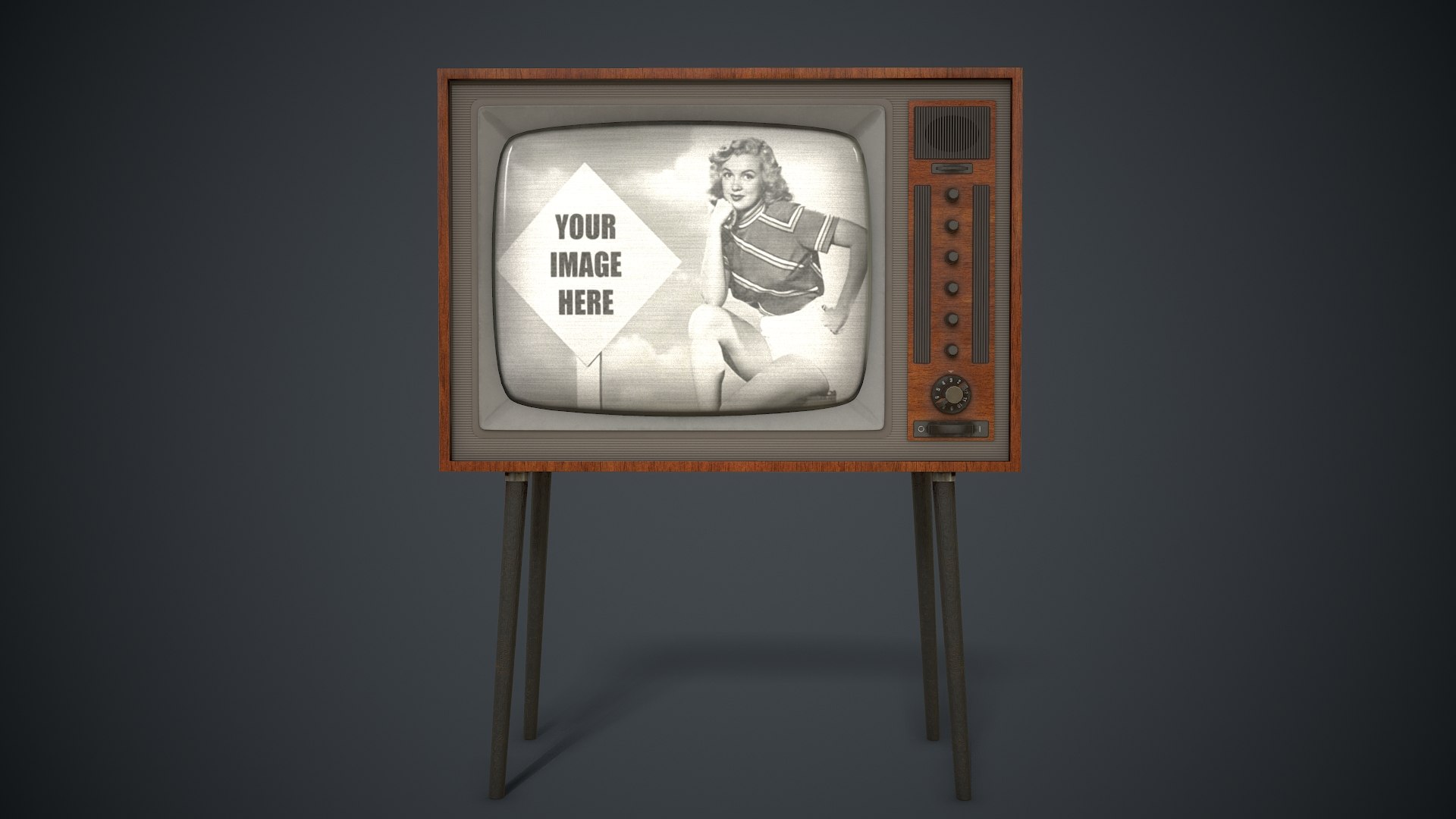 Vintage Tv Model - TurboSquid 1713997