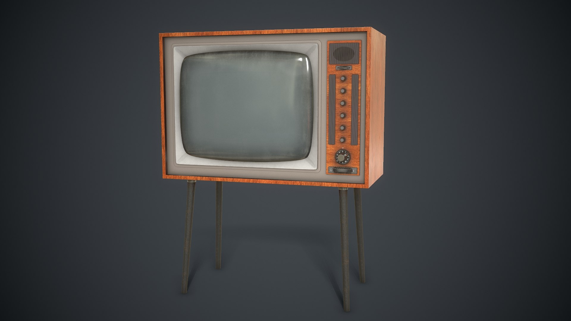Vintage Tv Model - TurboSquid 1713997