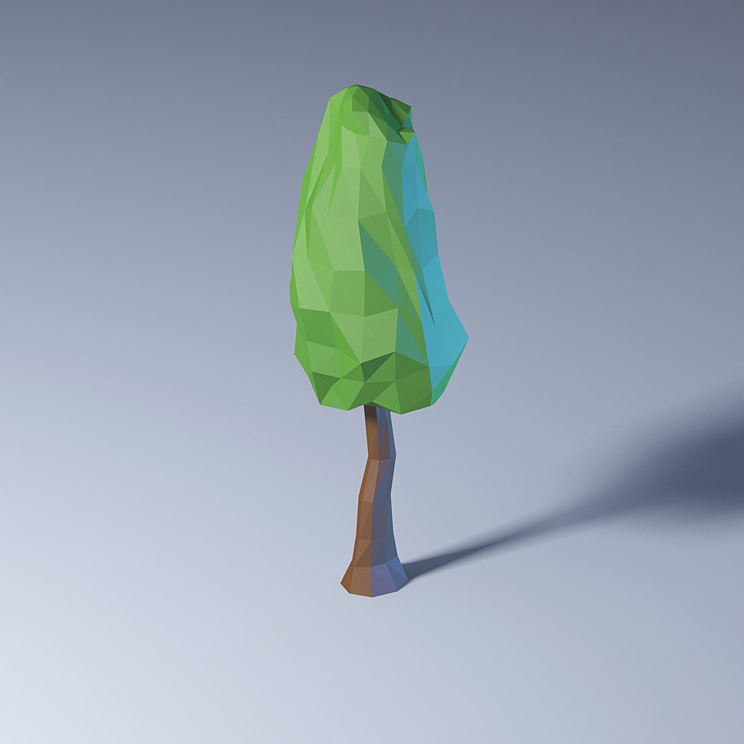 3D polygonal low-poly tree - TurboSquid 1218113