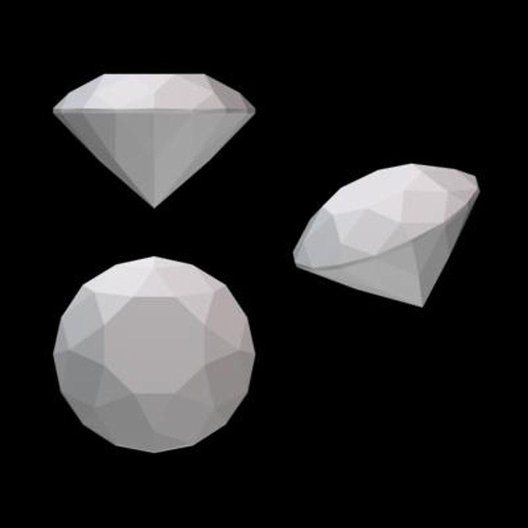 3ds Max Diamond Brilliant Cut