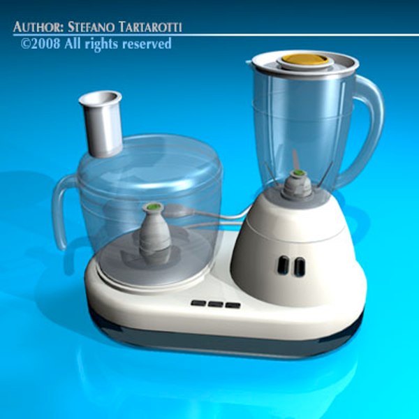 kitchen food processor 3d dxf