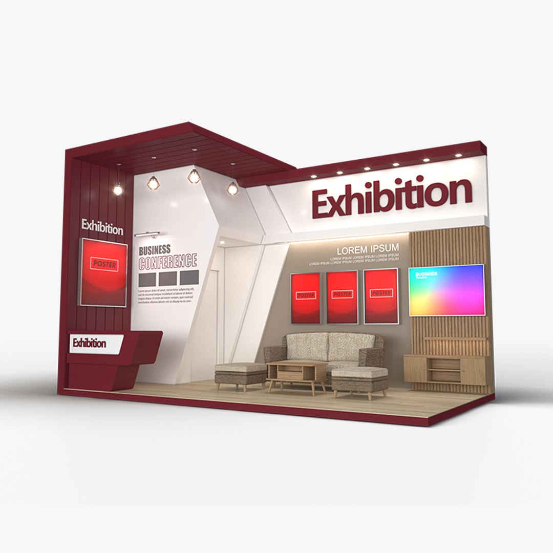 3D model Model 2303 Exhibition Design - TurboSquid 2024514
