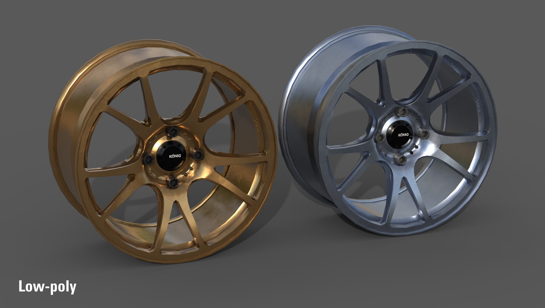 3D Konig Freeform 15x8 PCD 4x100 Rim Model - TurboSquid 1996719