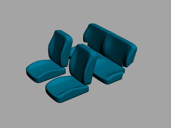 3d model seat