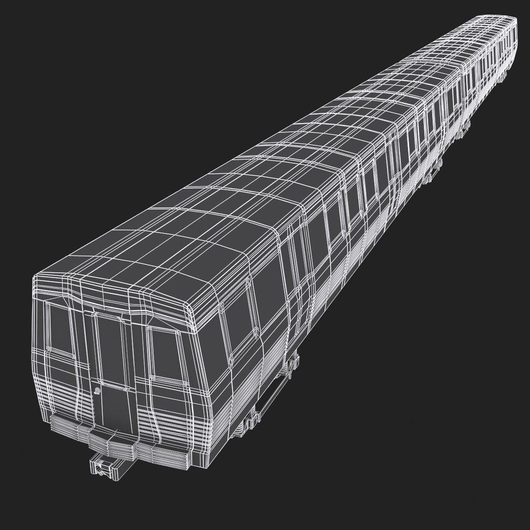 3d model train scene