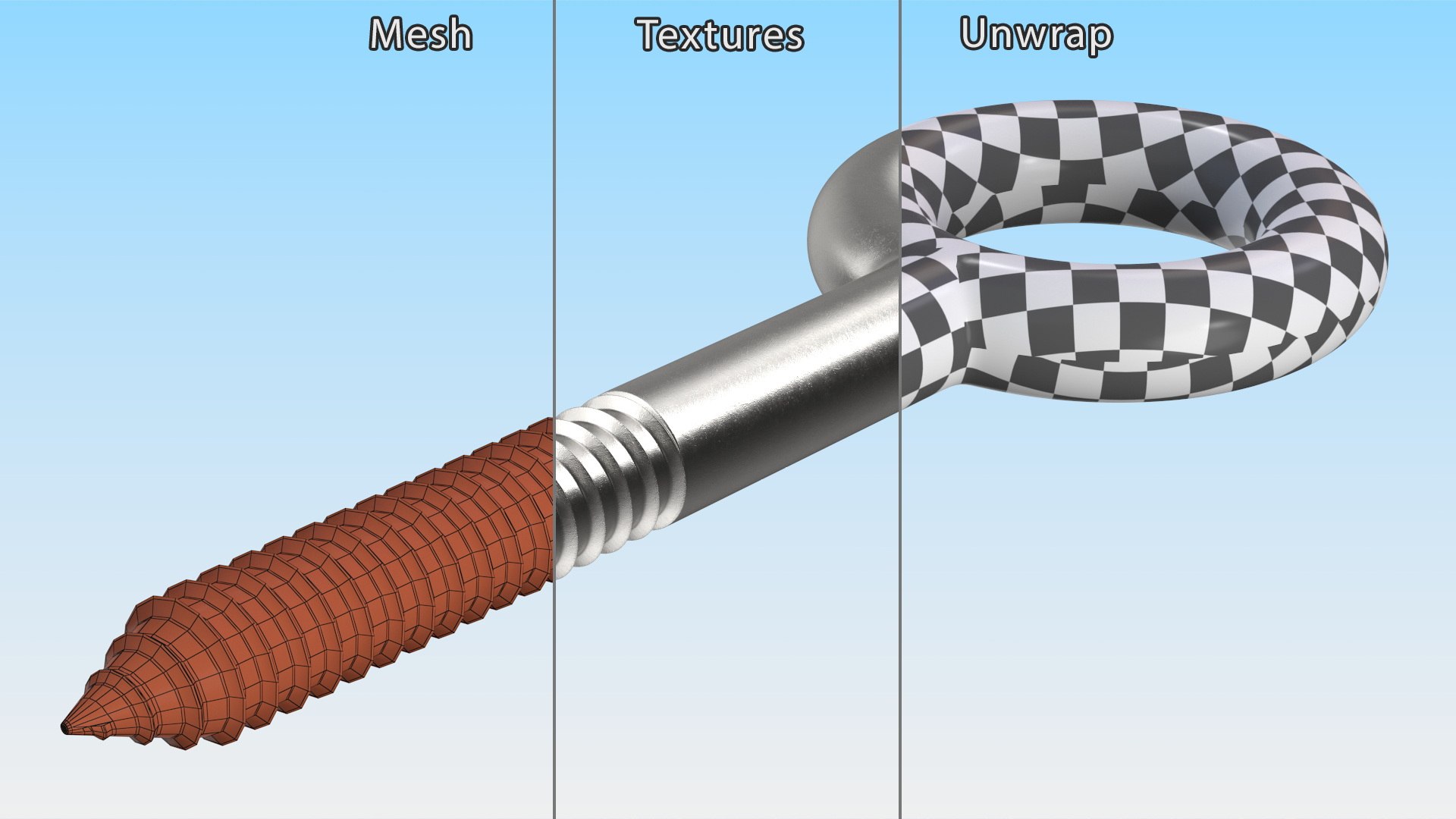 Eye Lag Screw 3D - TurboSquid 2240487