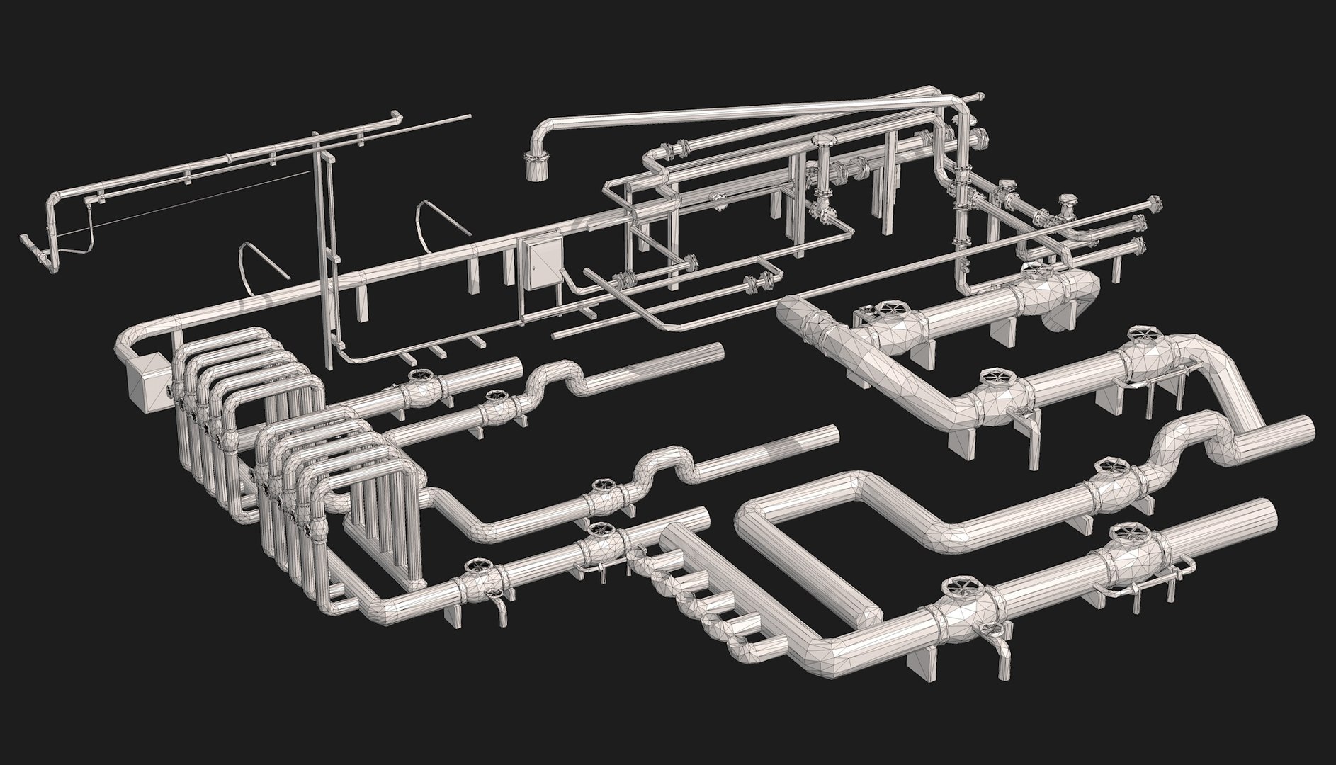 pipes 3d model