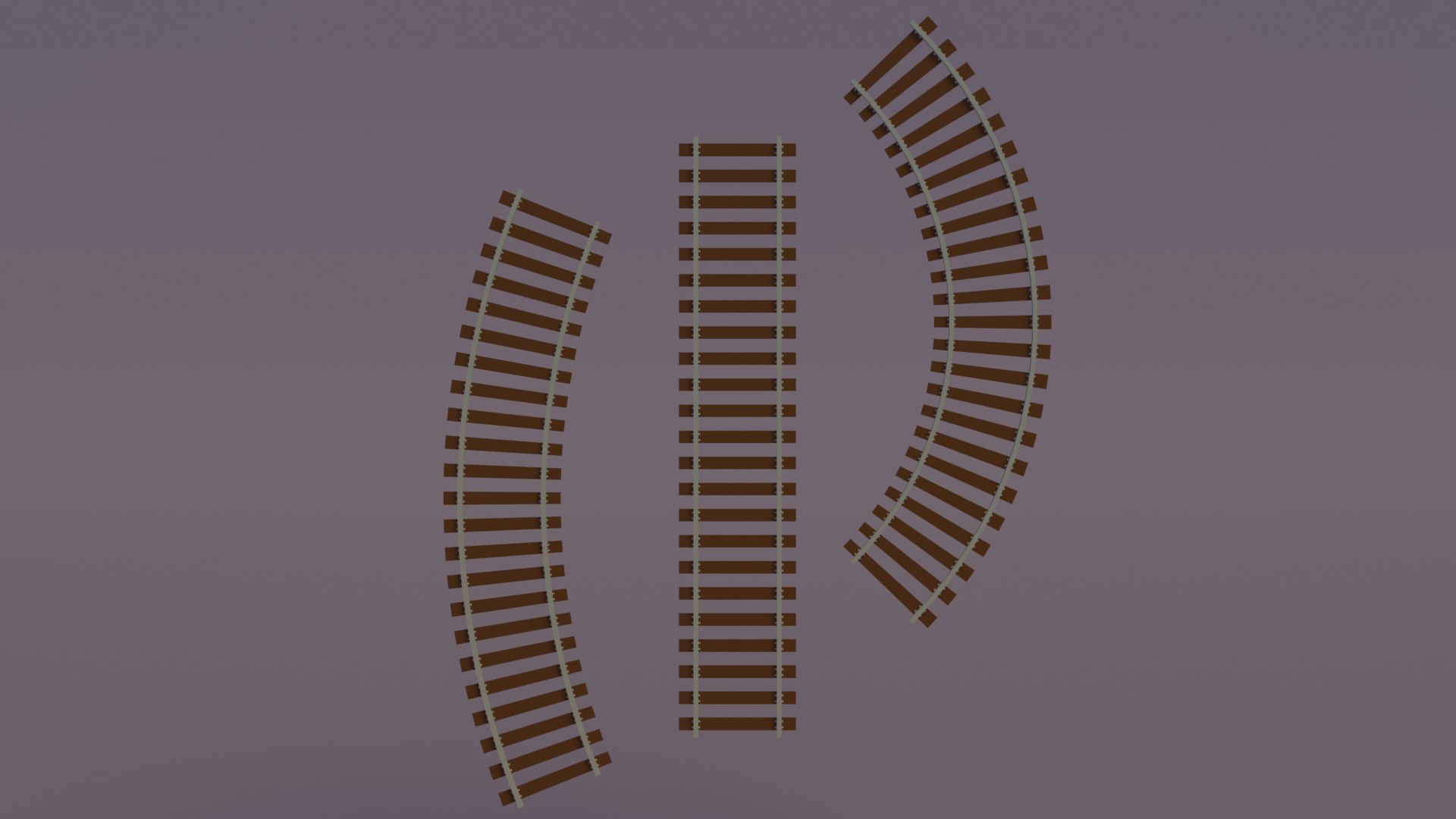 3D train tracks - TurboSquid 1216678