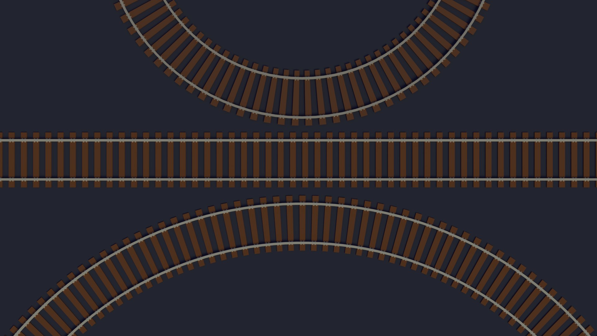 3D train tracks - TurboSquid 1216678