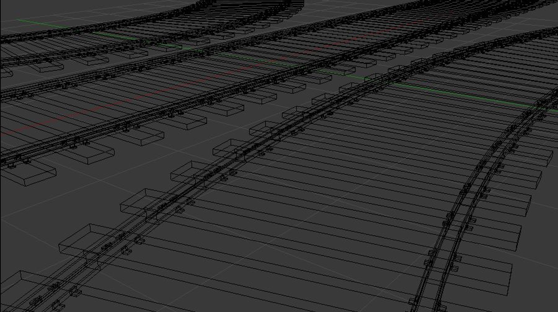 3D train tracks - TurboSquid 1216678