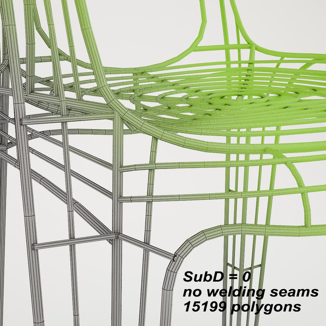 3ds max wire chair