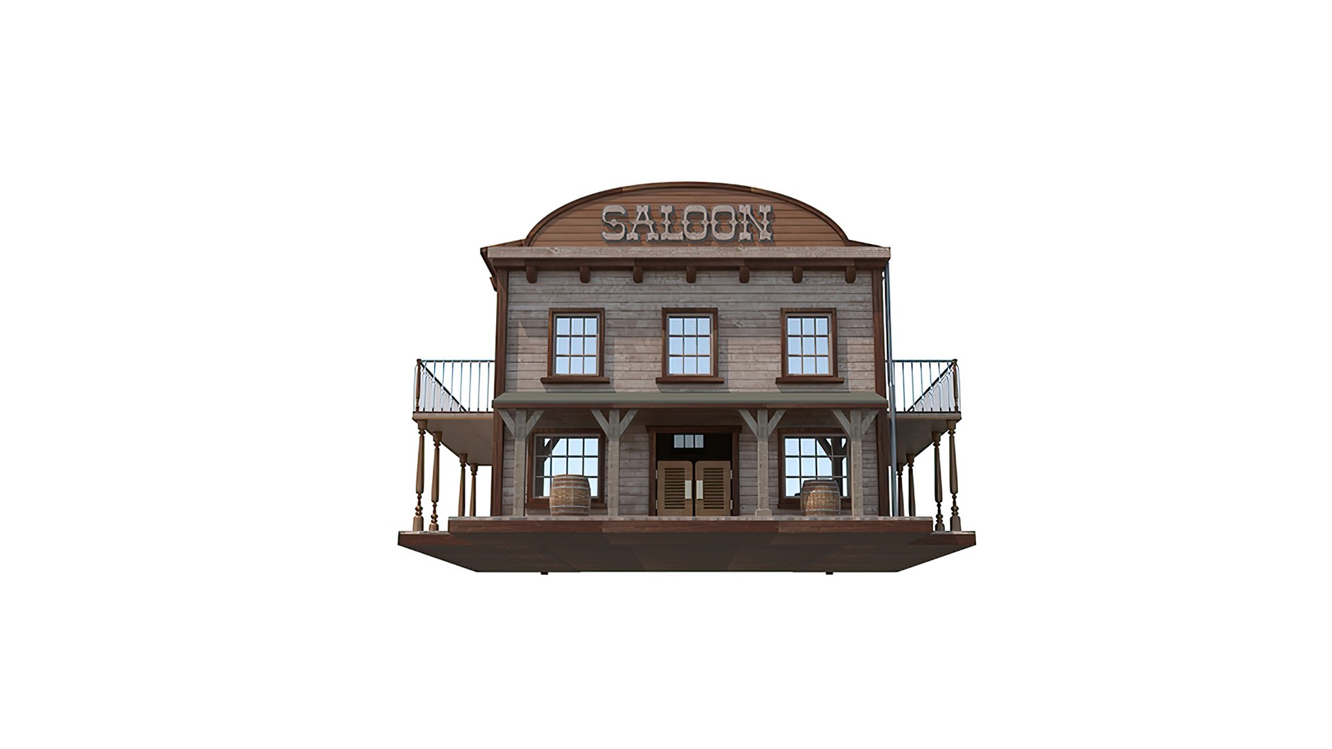Western Saloon 3D Model - TurboSquid 2272317