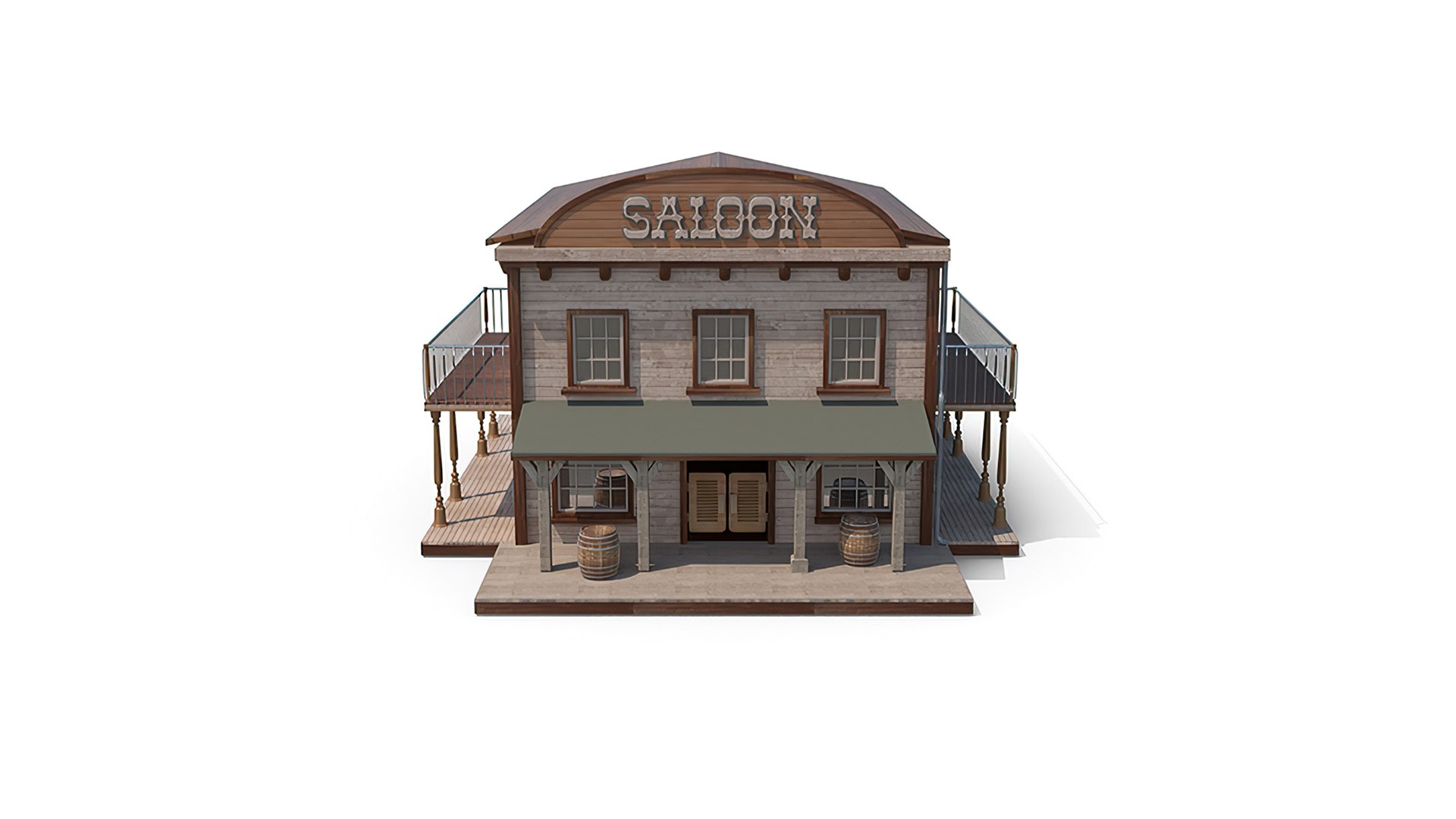 Western Saloon 3D Model - TurboSquid 2272317