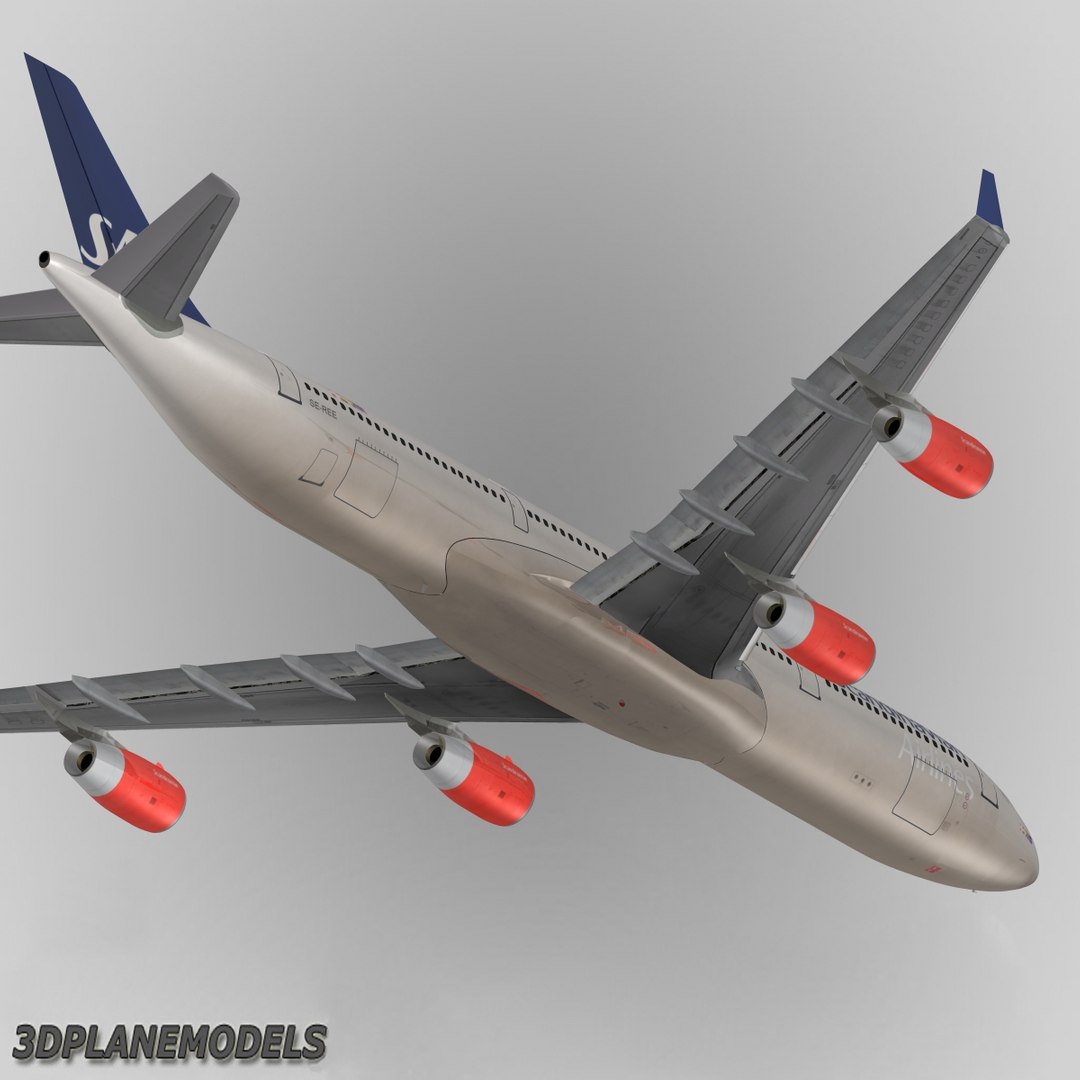 3d Model Of Airbus A340-300