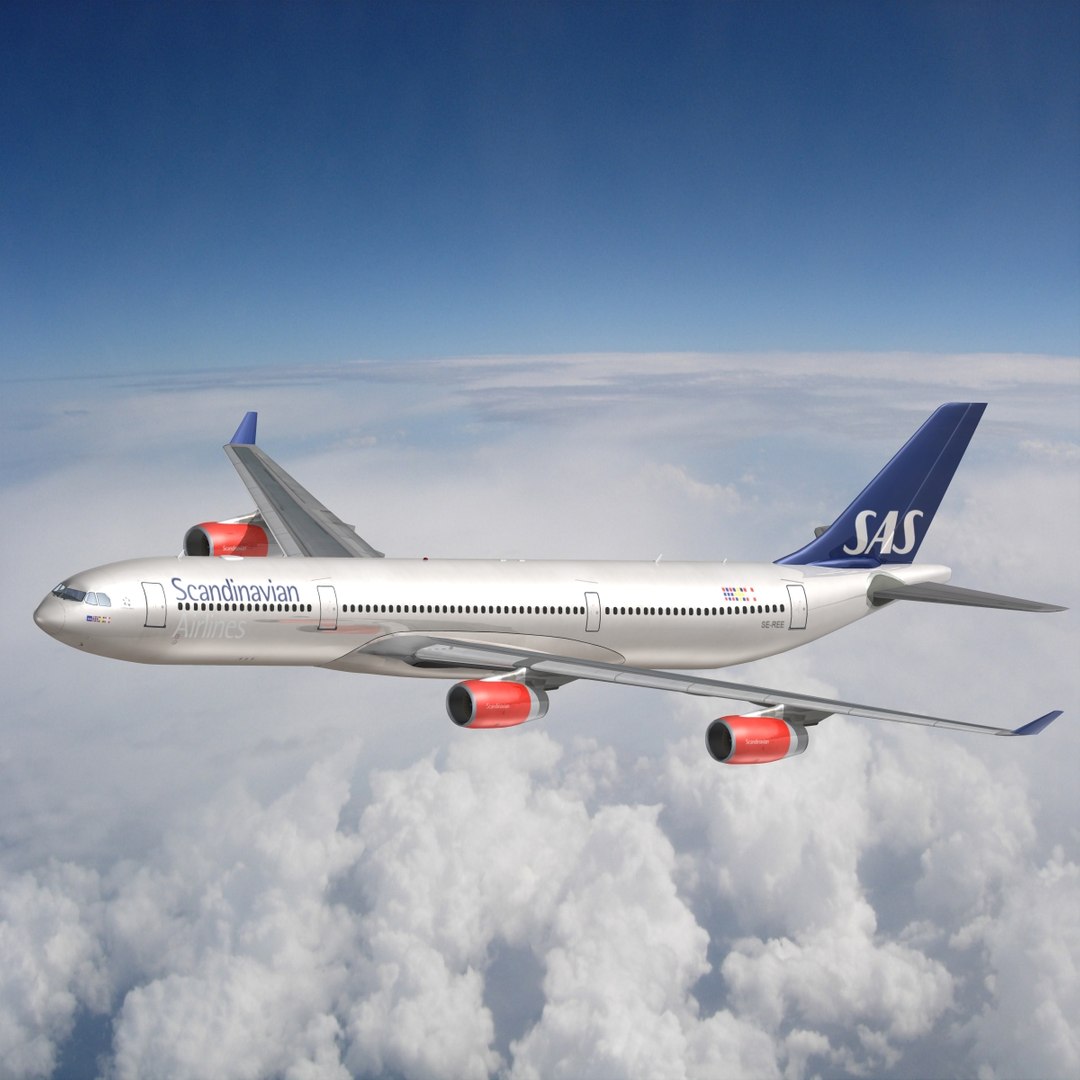 3d Model Of Airbus A340-300