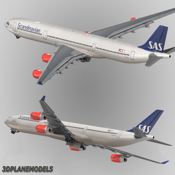 3d model of airbus a340-300