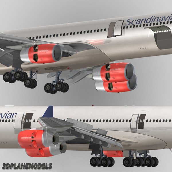3d model of airbus a340-300