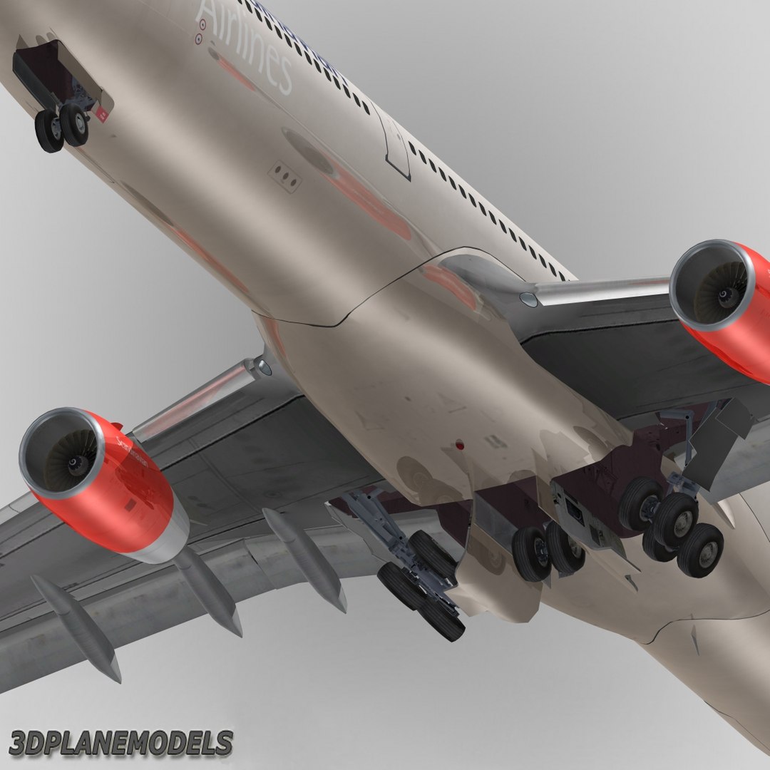 3d Model Of Airbus A340-300