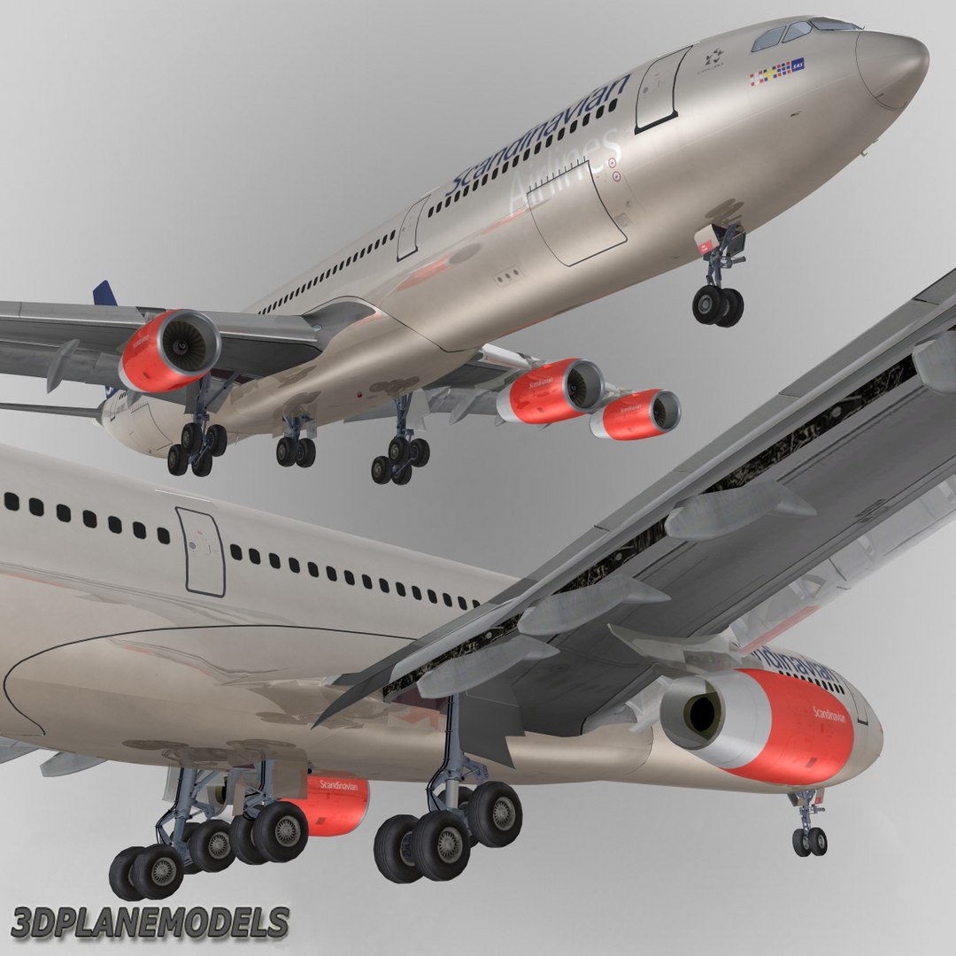 3d Model Of Airbus A340-300