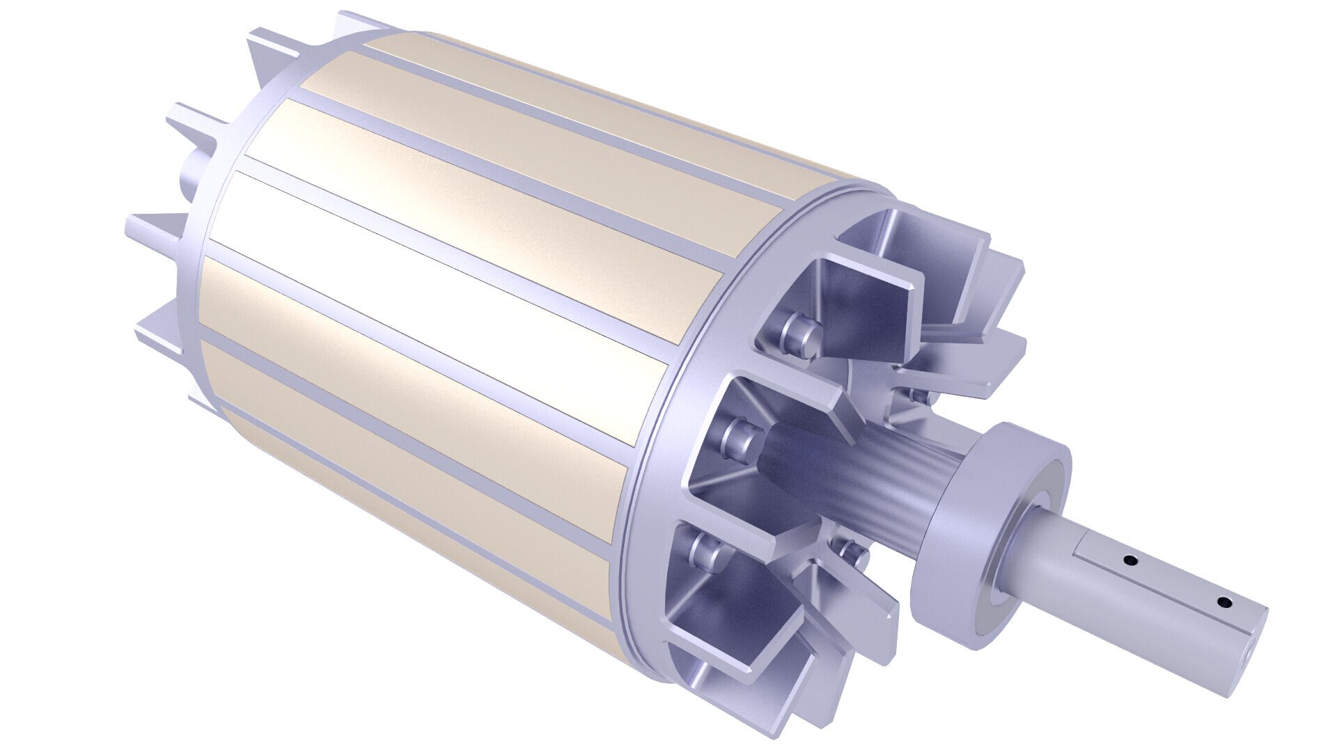 Industrial Induction Rotor For Brushless Electric Motor 108 3D ...
