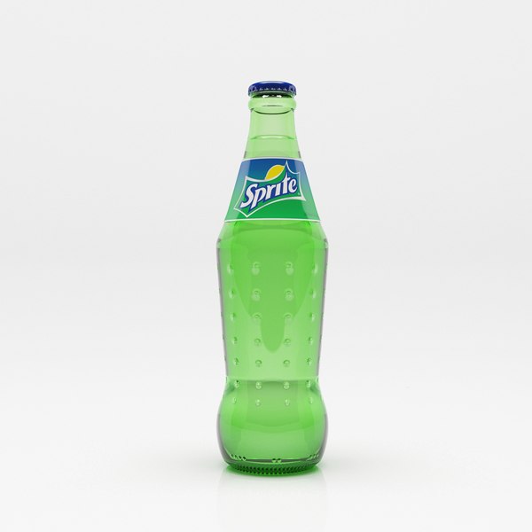 modelo 3d Botella de vidrio Sprite - TurboSquid 1421131