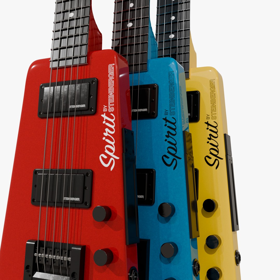 3D Steinberger Spirit Bass Guitar Collection PBR - TurboSquid 2518605
