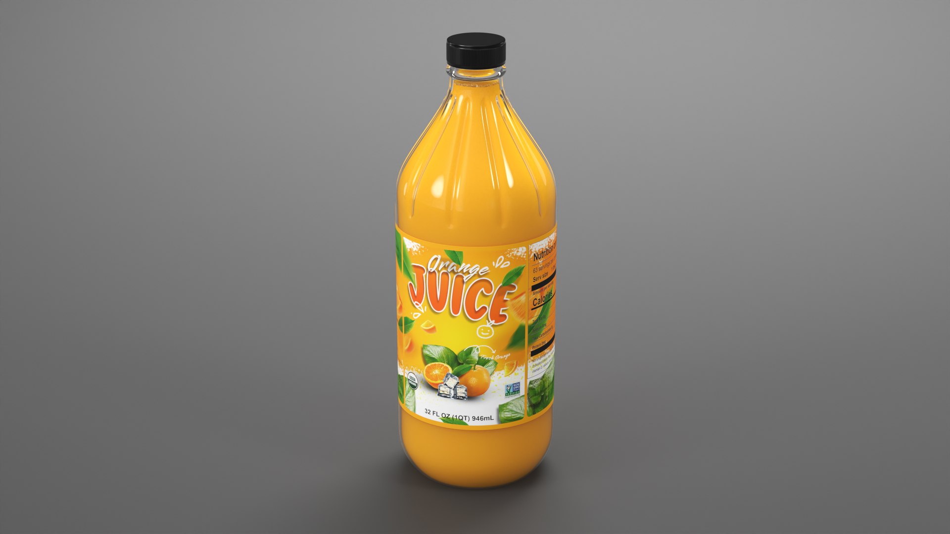 3D Juice Bottle Mockup Model - TurboSquid 2385080