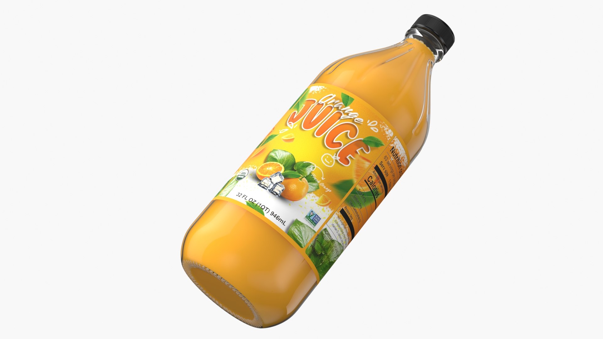 3D Juice Bottle Mockup Model - TurboSquid 2385080