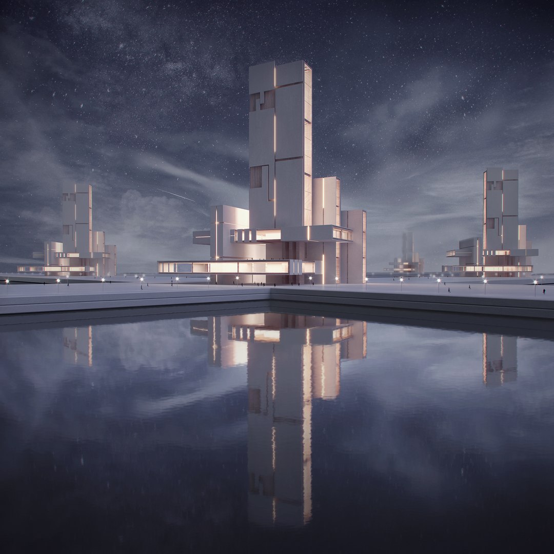 City Of The Future 3D Model - TurboSquid 1859822