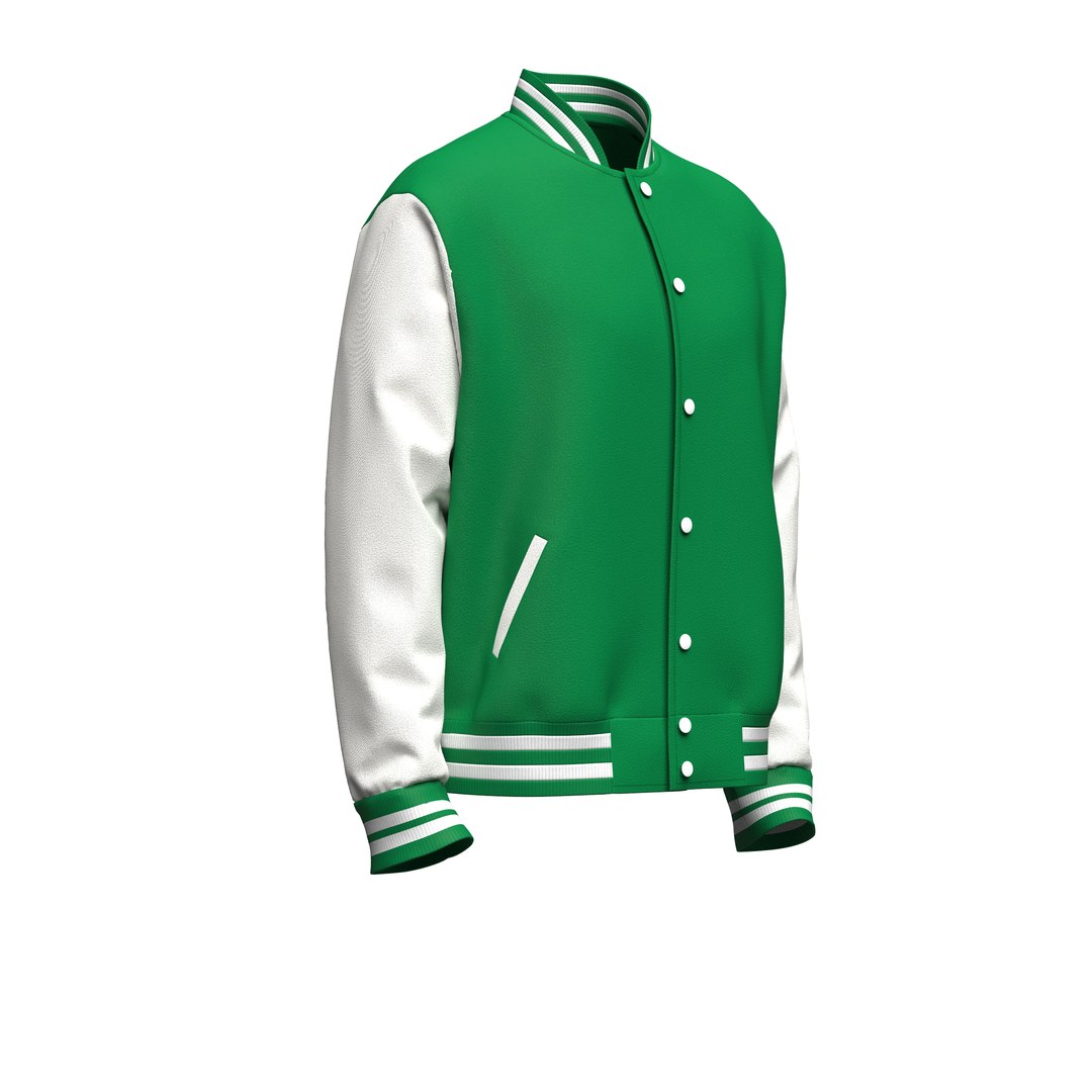 3D Mans Bomber Jacket - TurboSquid 2154235
